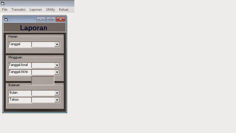 contoh desain form visual basic sistem informasi swalayan
