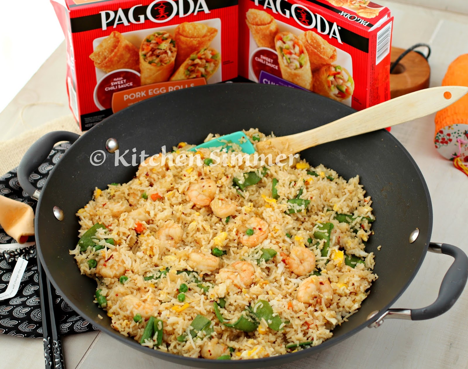 Kitchen Simmer: Easy Shrimp Fried Rice with Pagoda Egg Rolls # ...