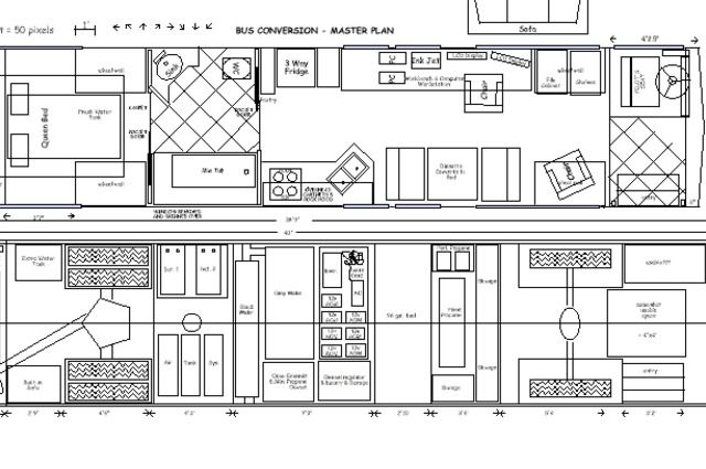 School Bus Rv Conversion Floor Plans ~ Garden Ideas