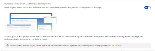 How to enable-create dynamic forms salesforce
