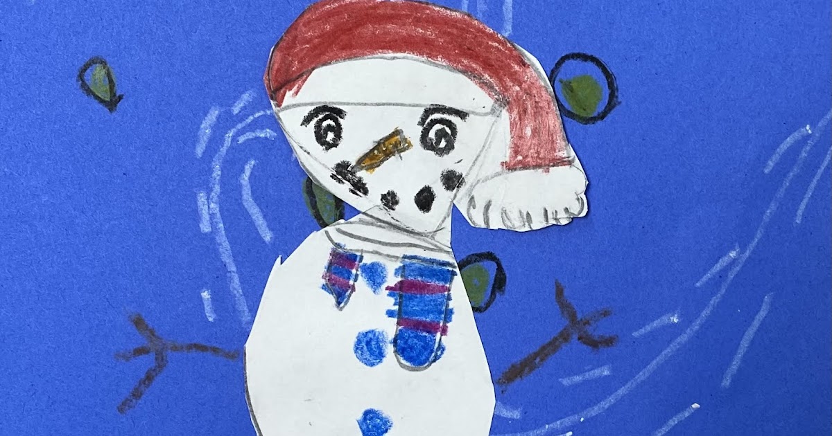 Mrs. Harris' art room: Kindergarten Starry Night snowman art lesson
