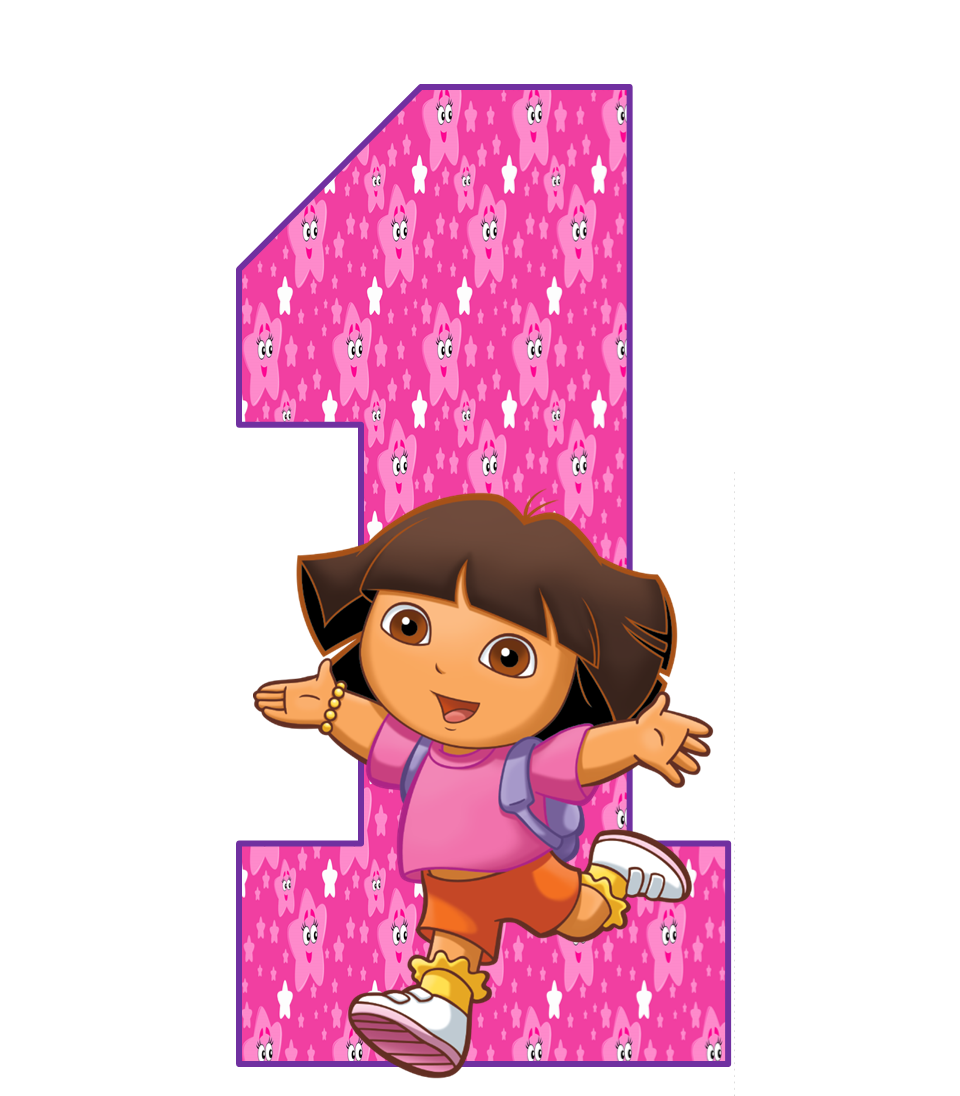 Kits imprimibles gratis : Números de Dora La Exploradora
