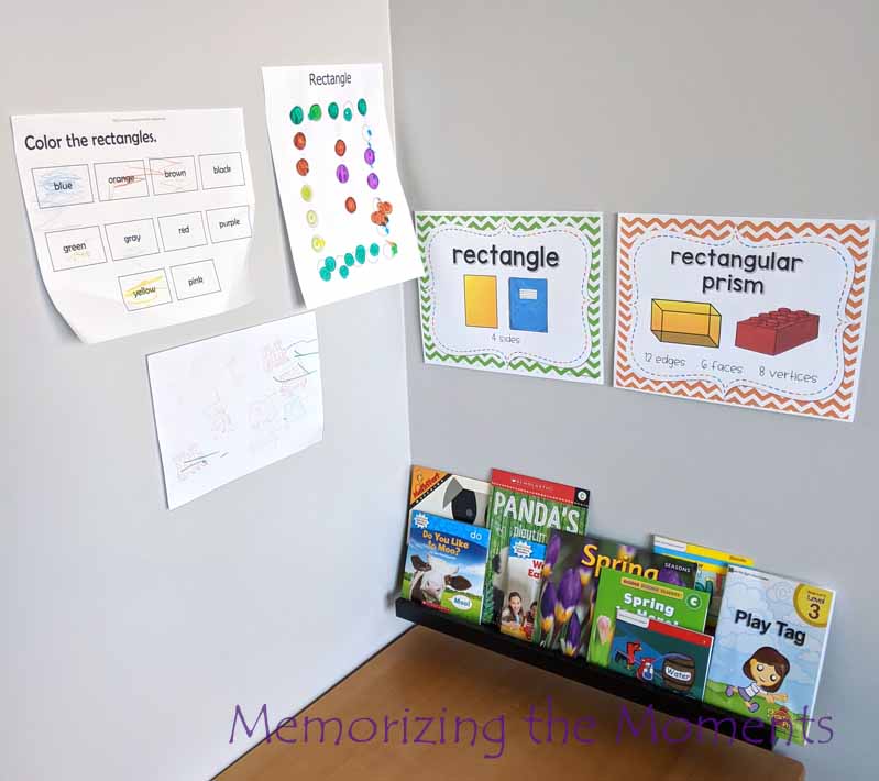 Memorizing the Moments: Tot School Rectangle Activities