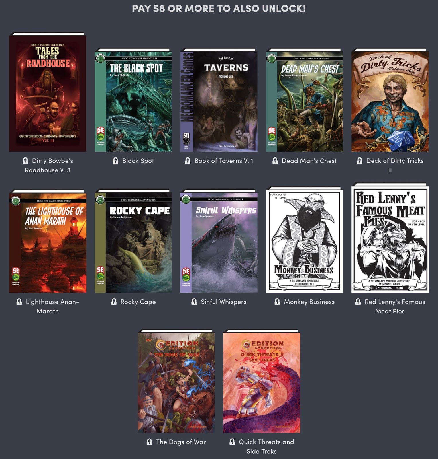 Tenkar's Tavern: Humble RPG Book Bundle: 5th Edition Dungeons, Mazes & Barrows