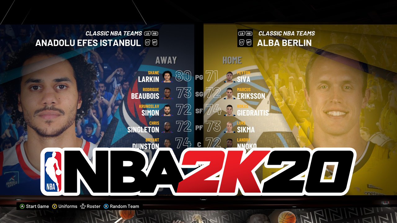 NBA 2K20 - Anadolu Efes vs Alba Berlin Gameplay #PCBasket2K20 - Shuajota: NBA 2K24 Mods, Rosters ...