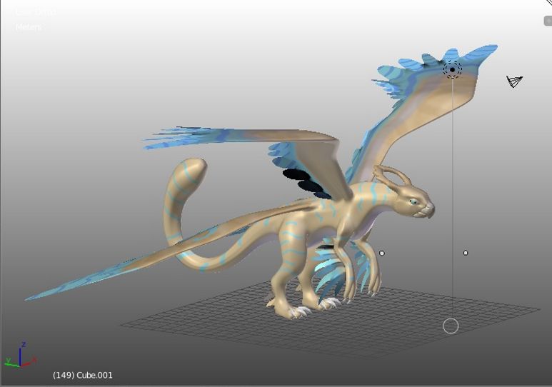 Gryfica z kolorami/Female griffin with colors