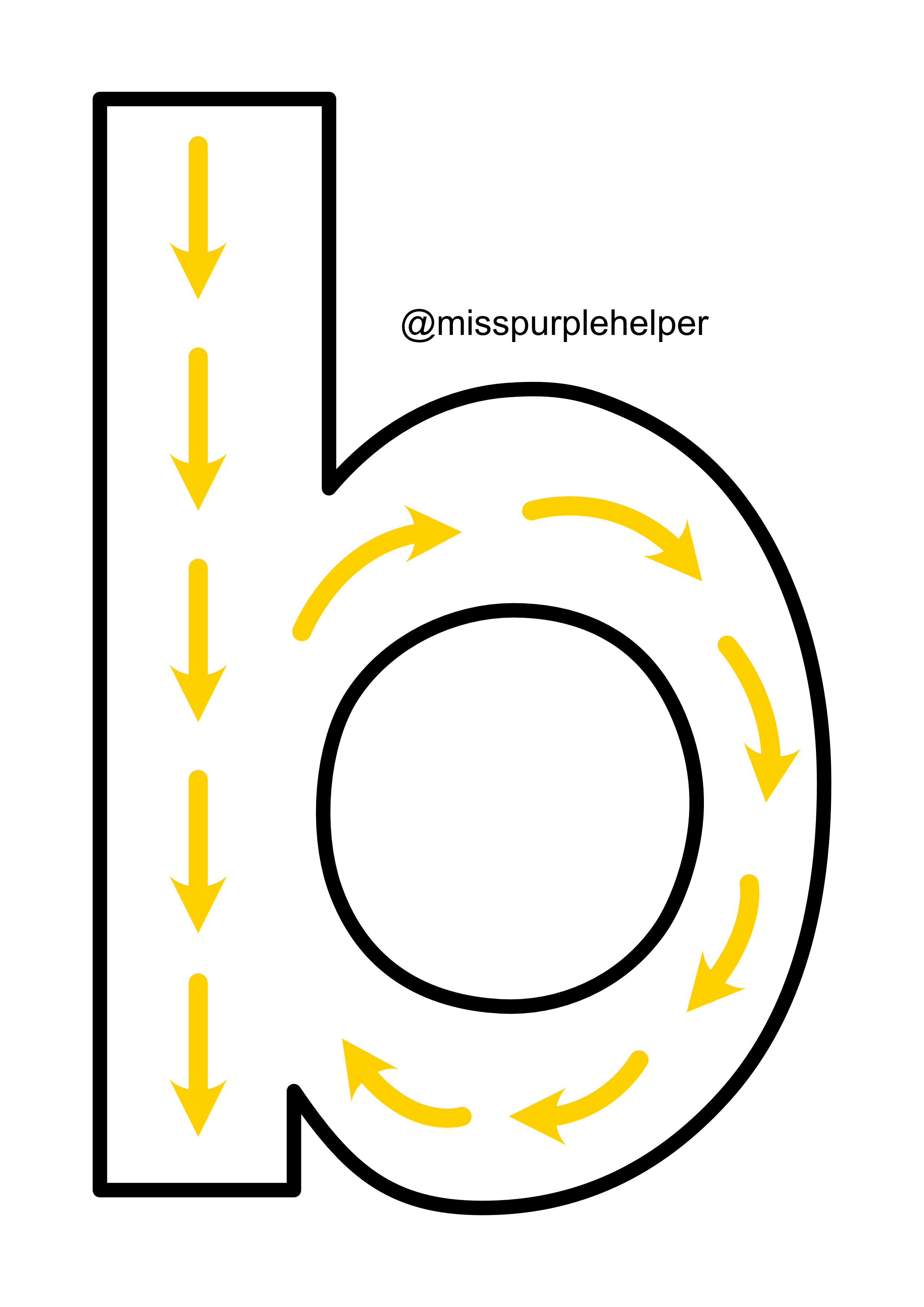 Writing Letters: Letter Bb Worksheets