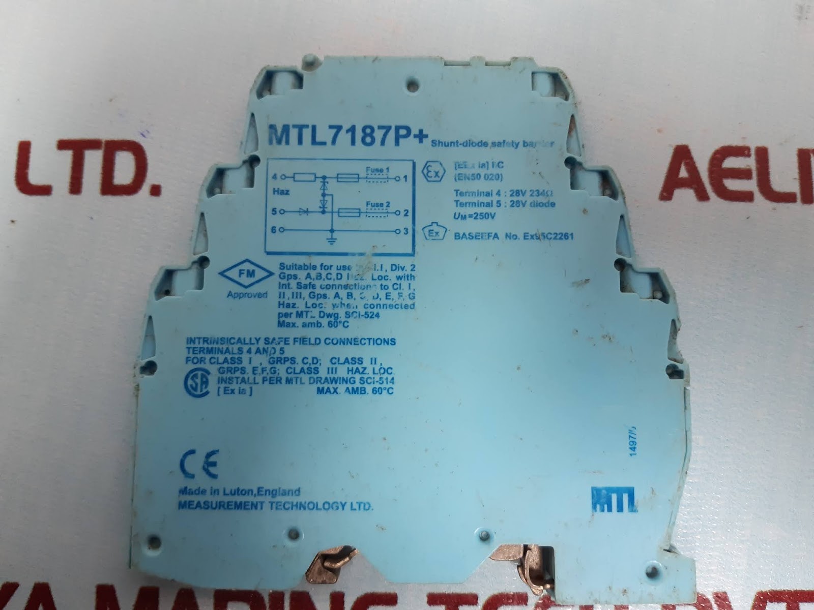 MTL 7187P+ SHUNT-DIODE SAFETY BARRIER - Aeliya Marine