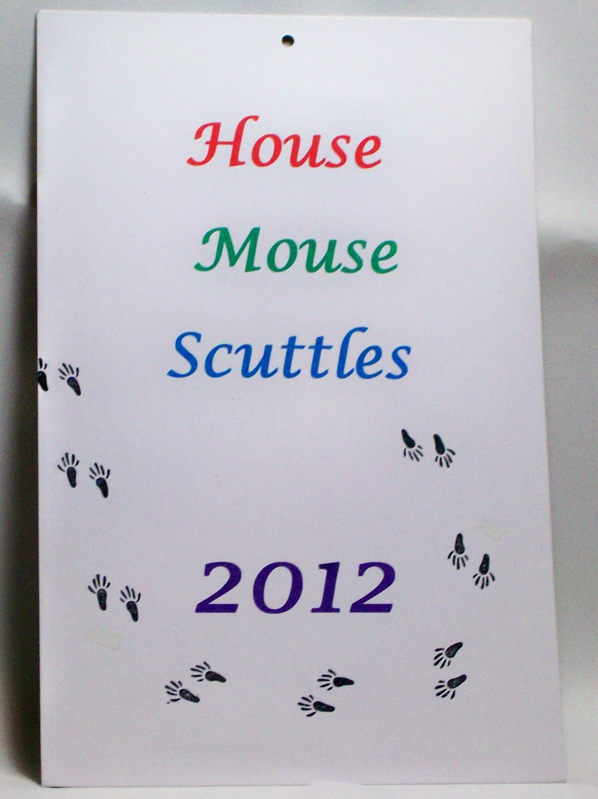 Kathy's Knook: House Mouse Calendar in Color