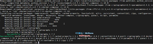 執行 Pip Install Docker Compose 時發生無法移除 Subprocess32 錯誤 ~ 不自量力 の Weithenn