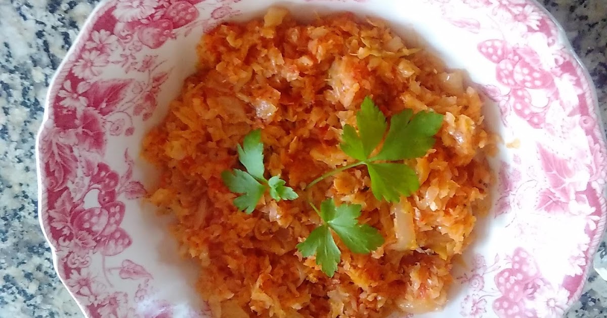 Cocinando con Rosita: COL (REPOLLO) CON SALSA DE TOMATE