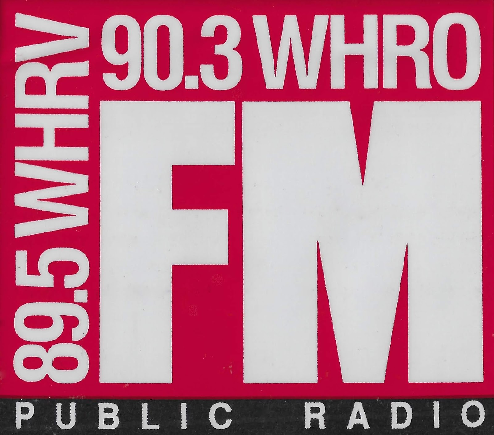 Radio Sticker of the Day: WHRO / WHRV