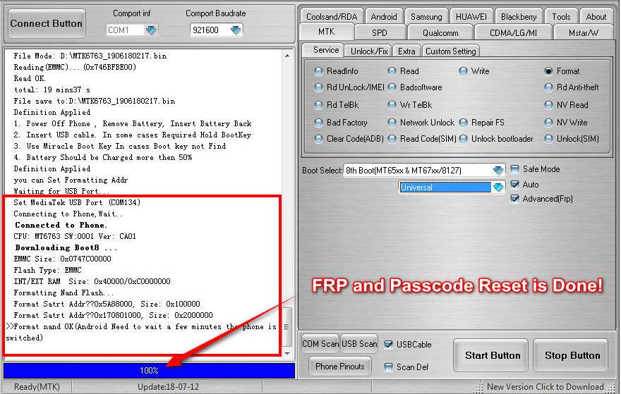 Oppo A83 MT6763 (CPH1729) Passcode & FRP Reset Done Without Box Or ...