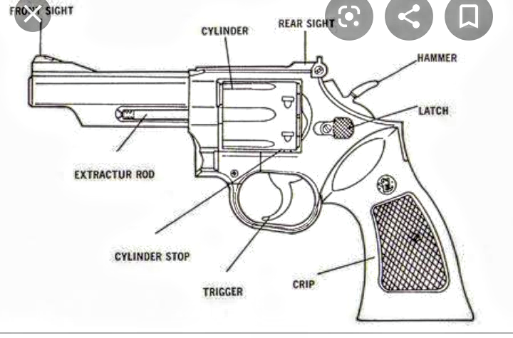 REVOLVER (firing mechanism and important components)