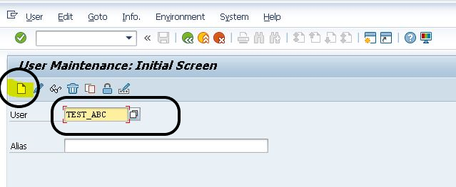SAP Security: Creating New User Account using Transaction Code SU01