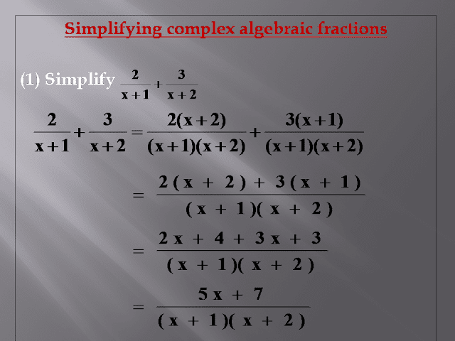 Math 9: Chapter 4: ALGEBRAIC MANIPULATION
