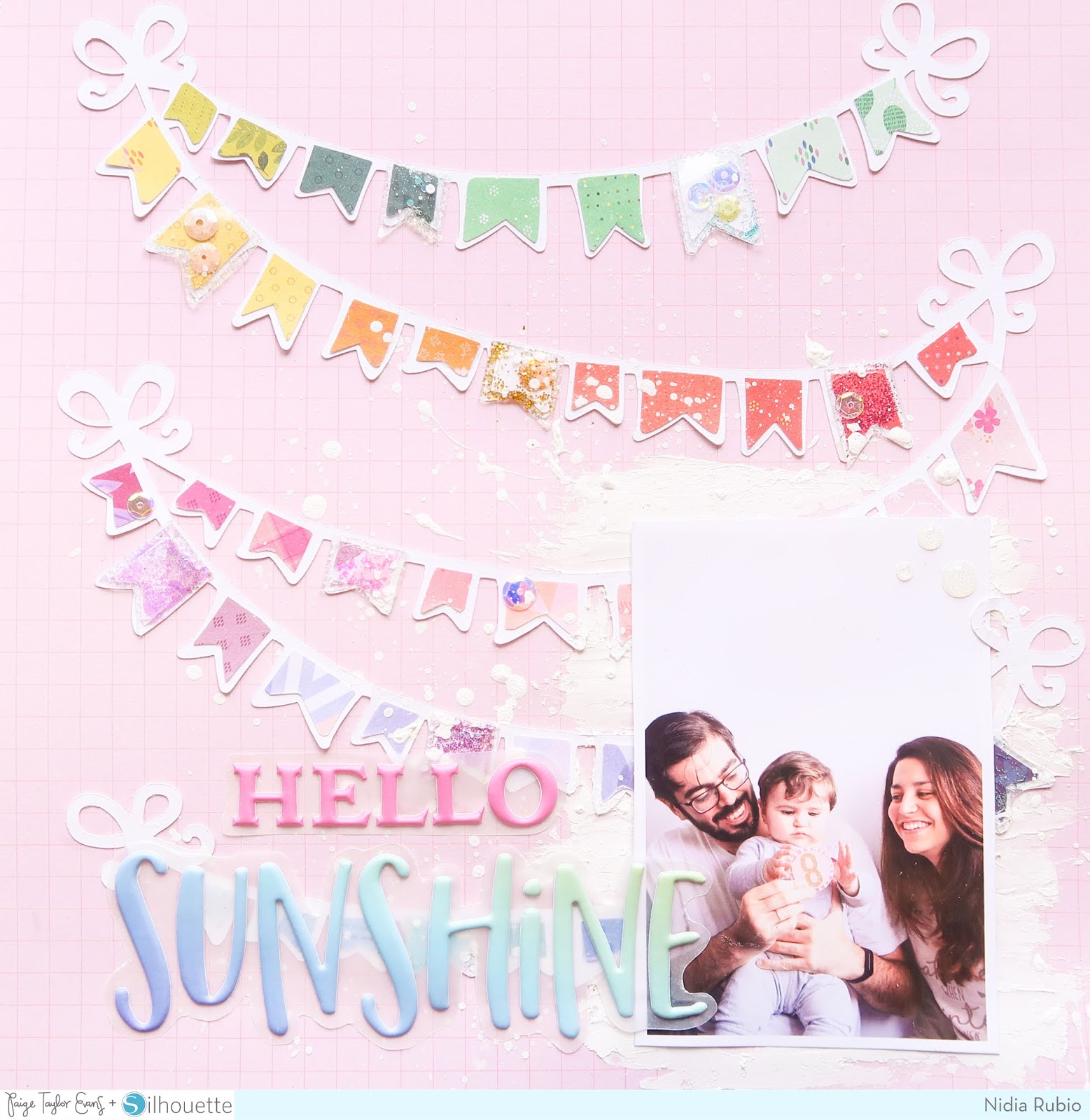 Hello Sunshine Layout by Nidia Rubio | Paige Taylor Evans