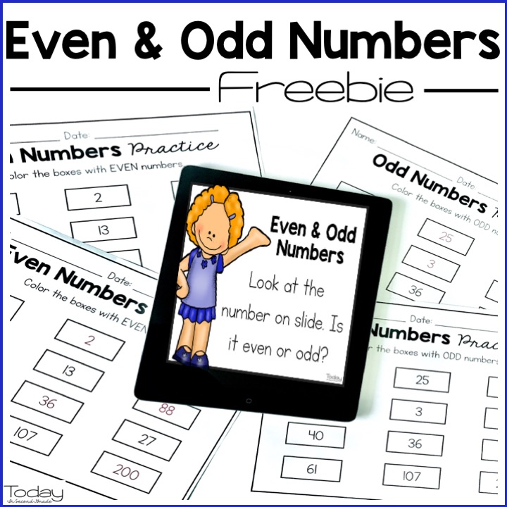 Distance Learning for Math - Today in Second Grade