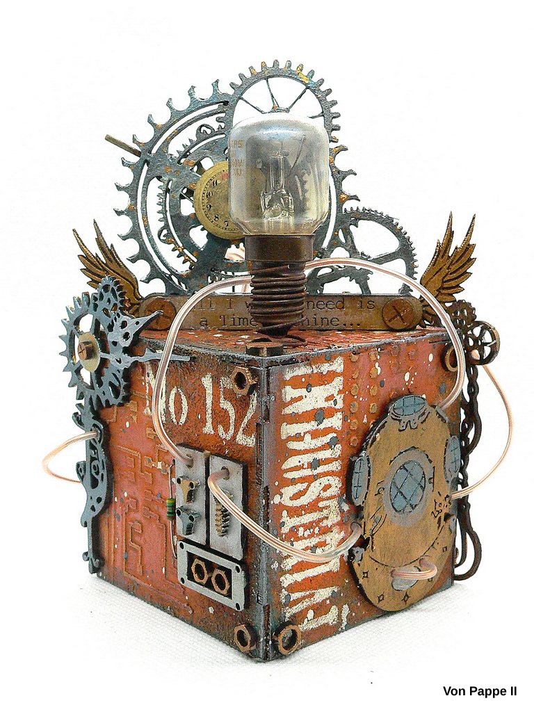 Von Pappe II: Time Machine - an Artist Trading Block created for SanDee ...