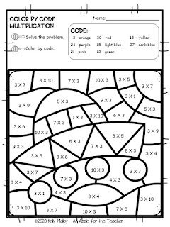 An Apple For The Teacher: Cinco de Mayo Color By Number