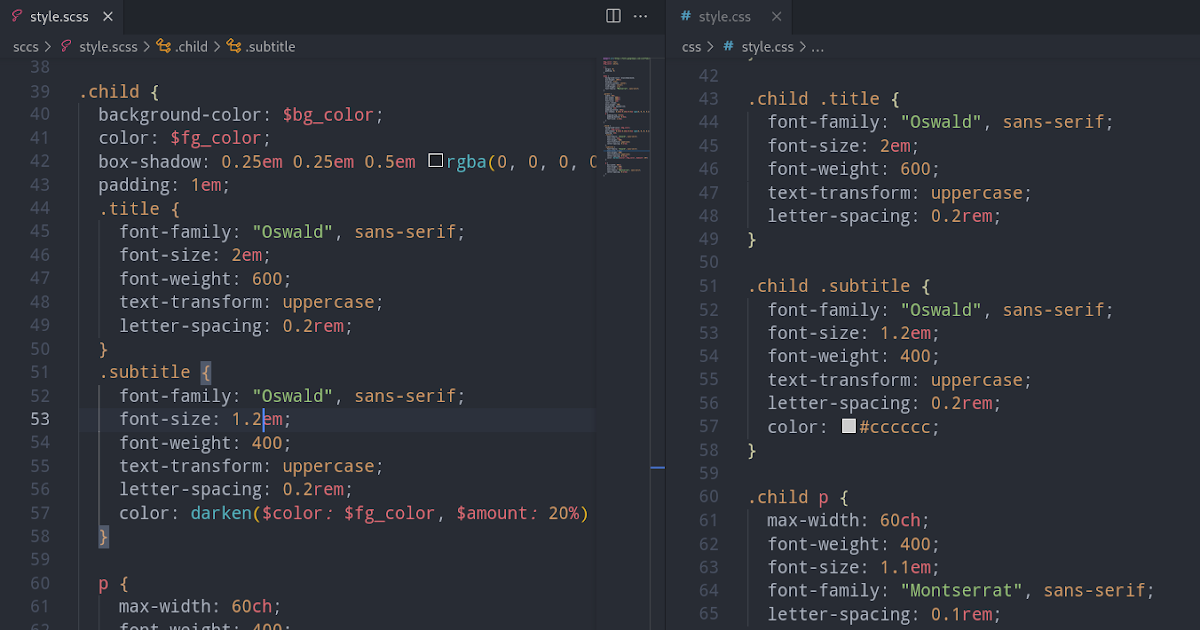 Using Sass in Visual Studio Code