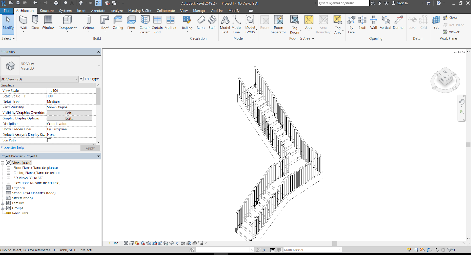 REALIZAR BARANDALES DE HORMIGÓN DE ESCALERA EN REVIT ~ BIM_PROG