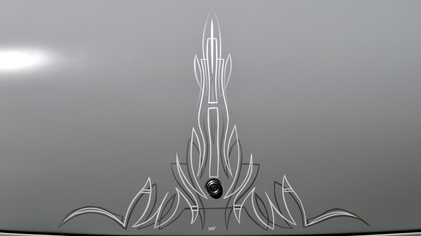 Just A Car Guy: cool pinstriping I came across at the Ventura Nats