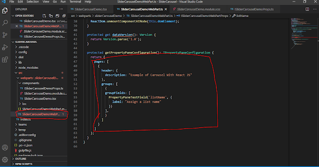 Step-by-step guide to create a carousel with ReactJS and SharePoint List