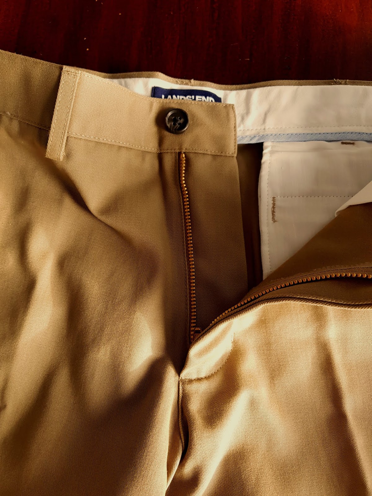 Landless Gentry: Review: Slim Fit Cotton Chinos from Land's End