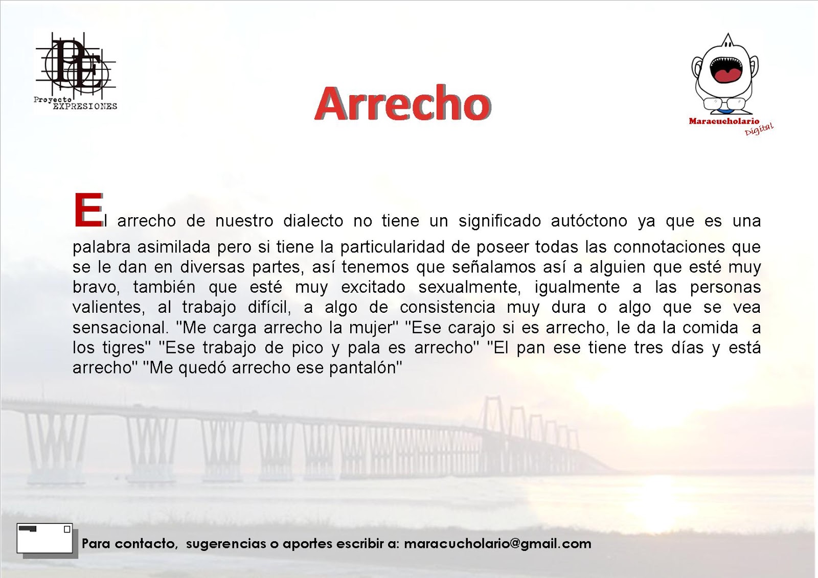Maracucholario Plus: Arrecho