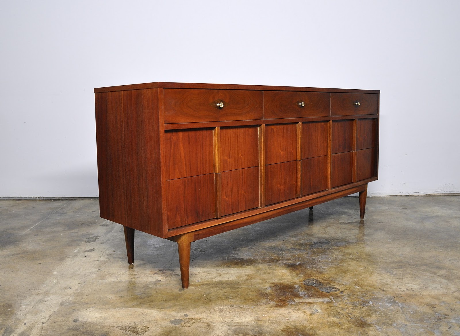 SELECT MODERN: Basic-Witz Triple Dresser Credenza