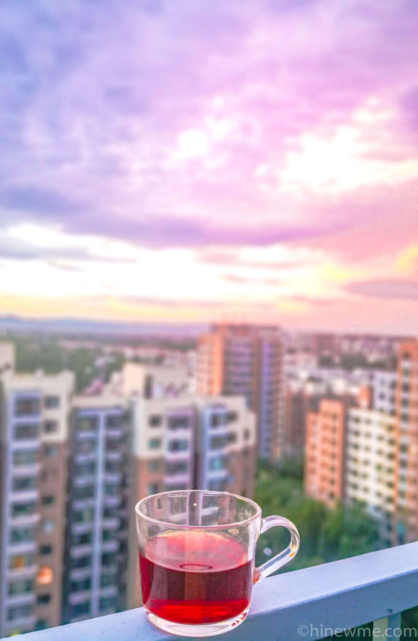 17How to make a Sunset black tea landscape photography - HiArt