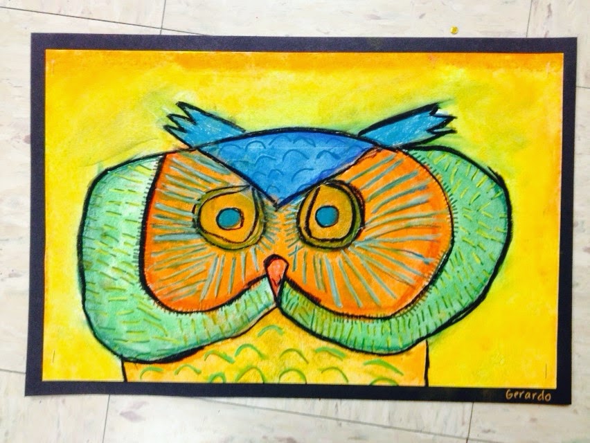 WHAT'S HAPPENING IN THE ART ROOM??: 4th Grade Owls