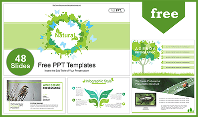 Powerpoint Templates Nature - Collage Template
