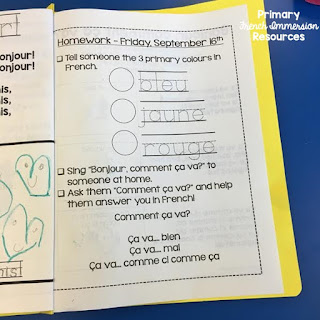 The first two weeks in grade 1! - Primary French Immersion Resources