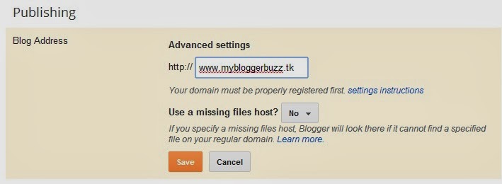 Solutions of IT: How to Setup Free .Tk Domain as Custom Domain for Blogger?