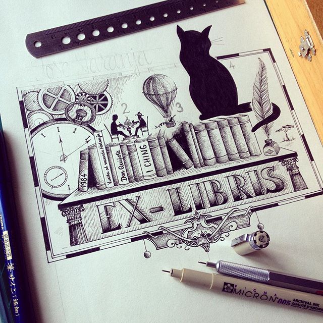 José Naranja: EX-LIBRIS. Design and explanation