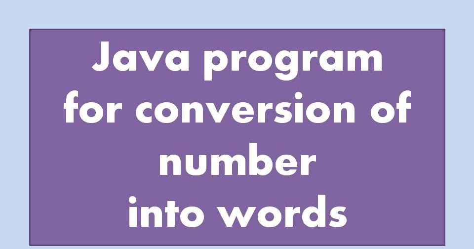 Technical Tips Trick and Java Tutorials : Java program to print number ...