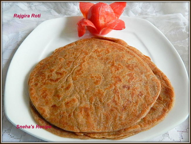 Rajgira Roti#BreadBakers - Sneha's Recipe