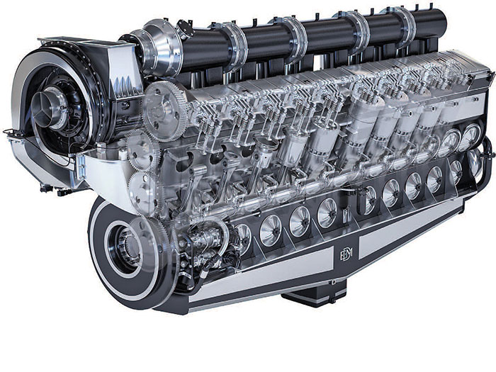 GUFF HOUSE (UK): (MAR) POTENTIAL H2 FUELLED VERSION OF EMD 2 STROKE