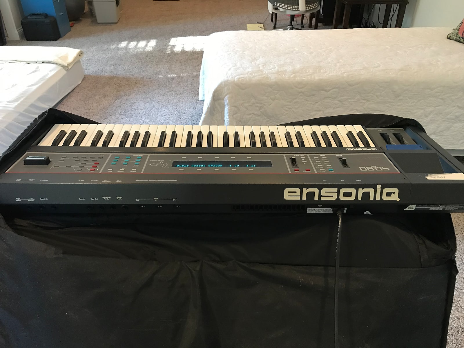 MATRIXSYNTH: Ensoniq SQ-80 Cross Wave Synthesizer w/ Extras