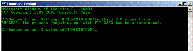 TaskKill: Kill a Process in Command Prompt in Windows 7/XP ...