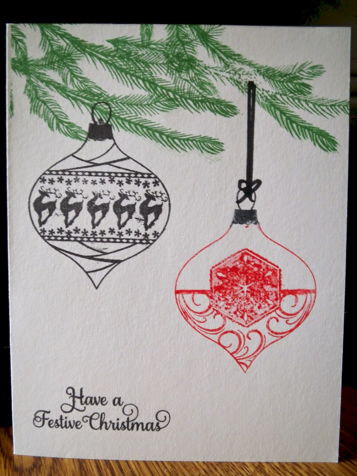 Crafty Card Tricks: Christmas Ornament Card