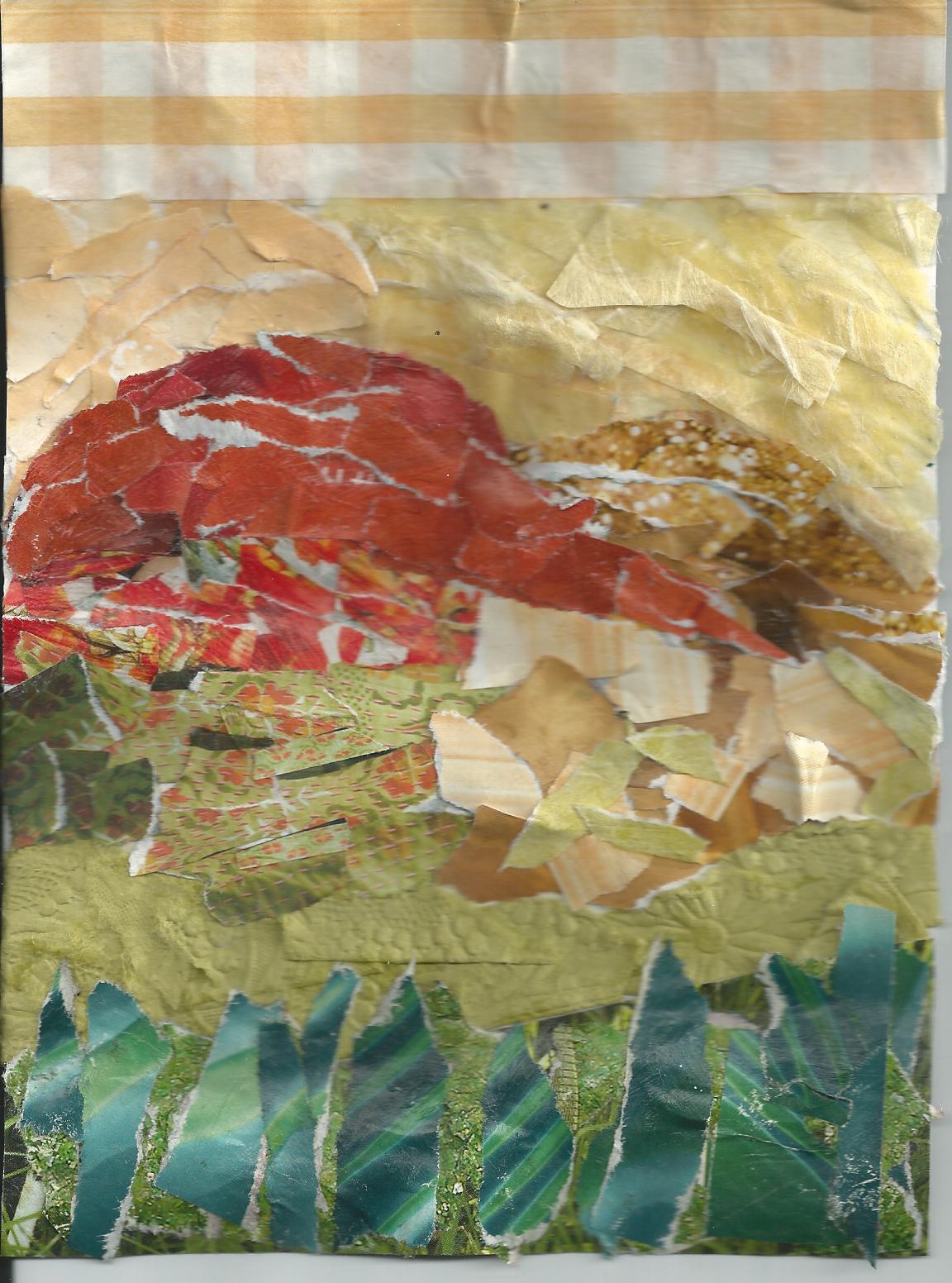 Texture Trail: Warm and Cool Collage