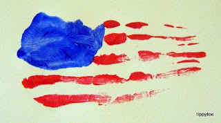Tippytoe Crafts: Flag Handprints