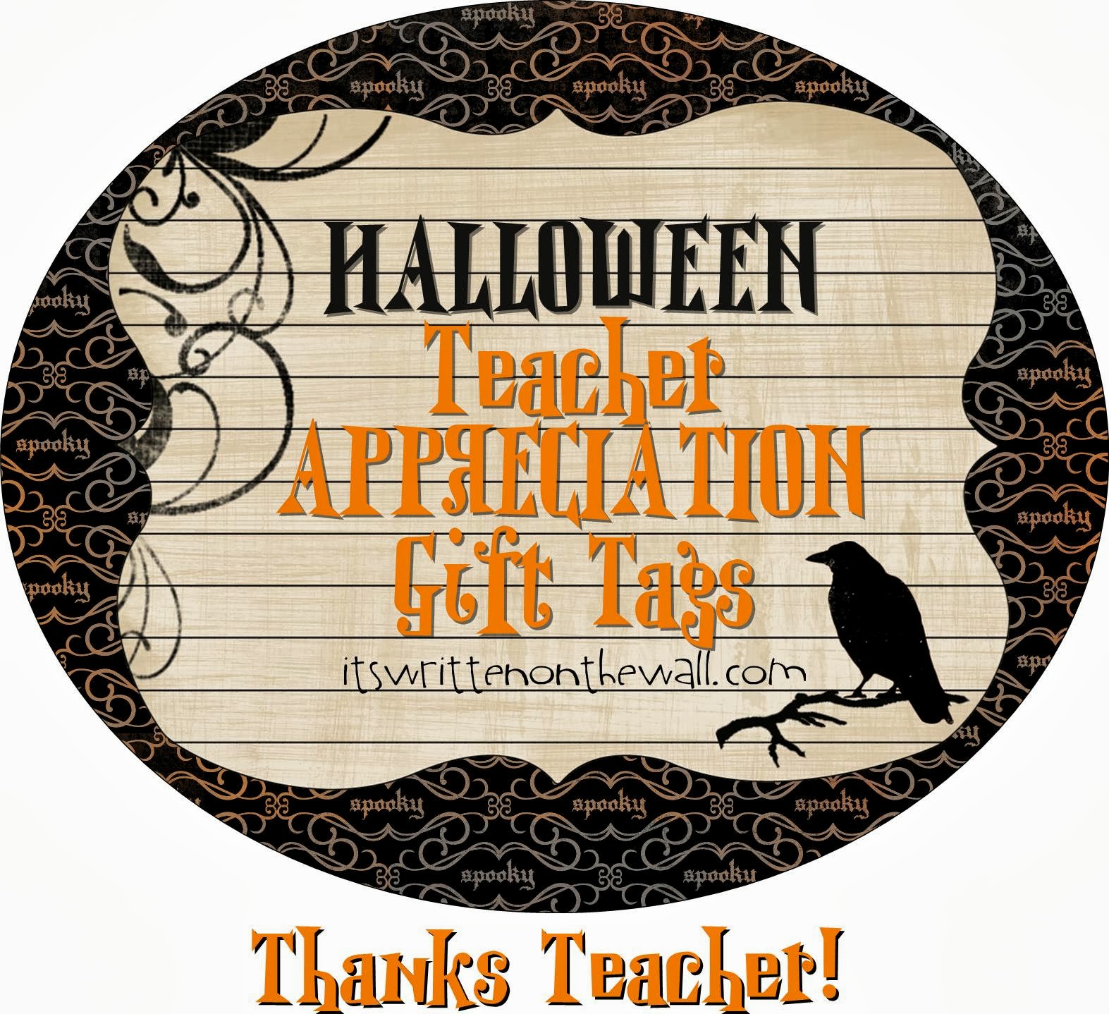 It's Written on the Wall: Seriously Cute Halloween Treat Tags for ...