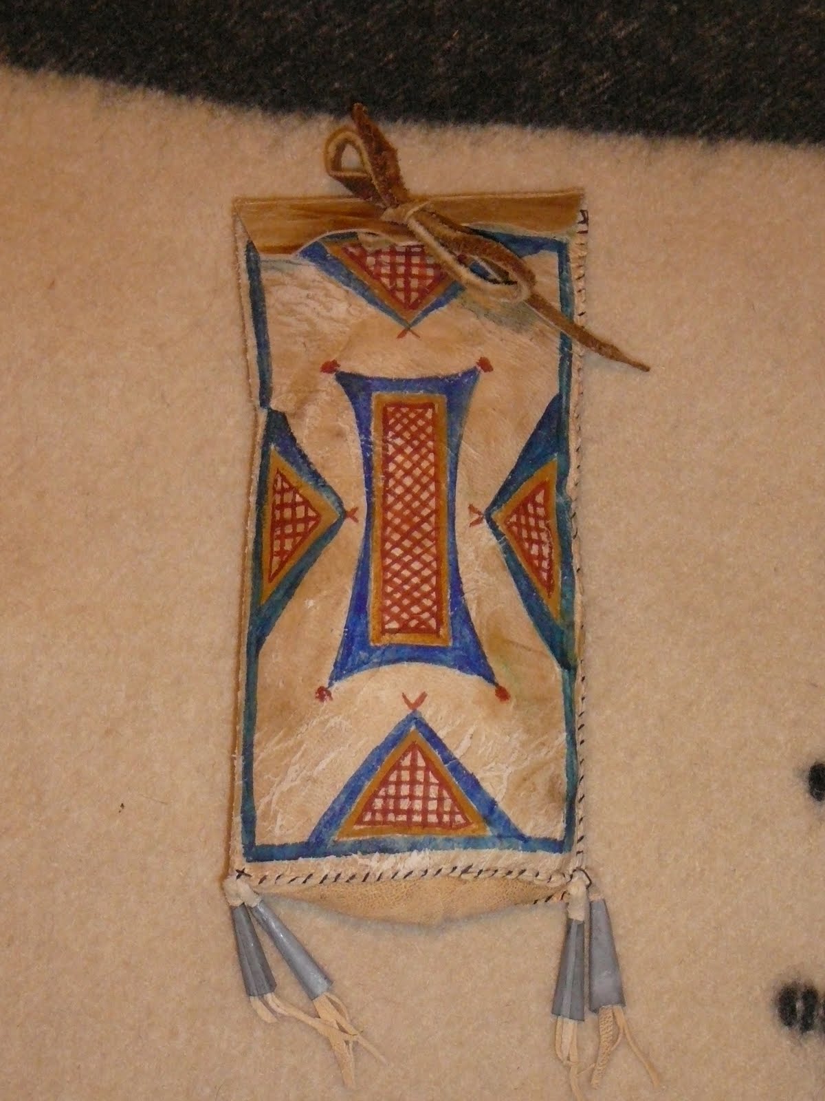 Art of Chris Bezold-Plains Indian Reproductions: Parfleche-Crosshattch ...