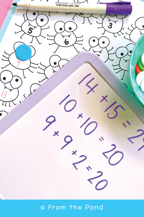 Spider Counting and Numbers Activity Page | From the Pond