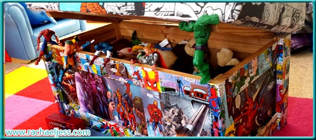 How to update an old toy box using Marvel Comics - Lifestyle & DIY ...