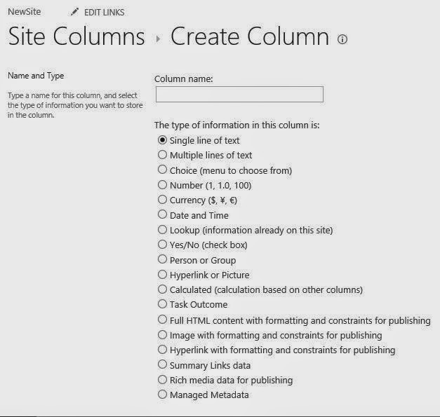 How to Create Site Column in SharePoint 2013 ? | SharePoint Waves How to Create Site Column in SharePoint 2013 ? | SharePoint Waves